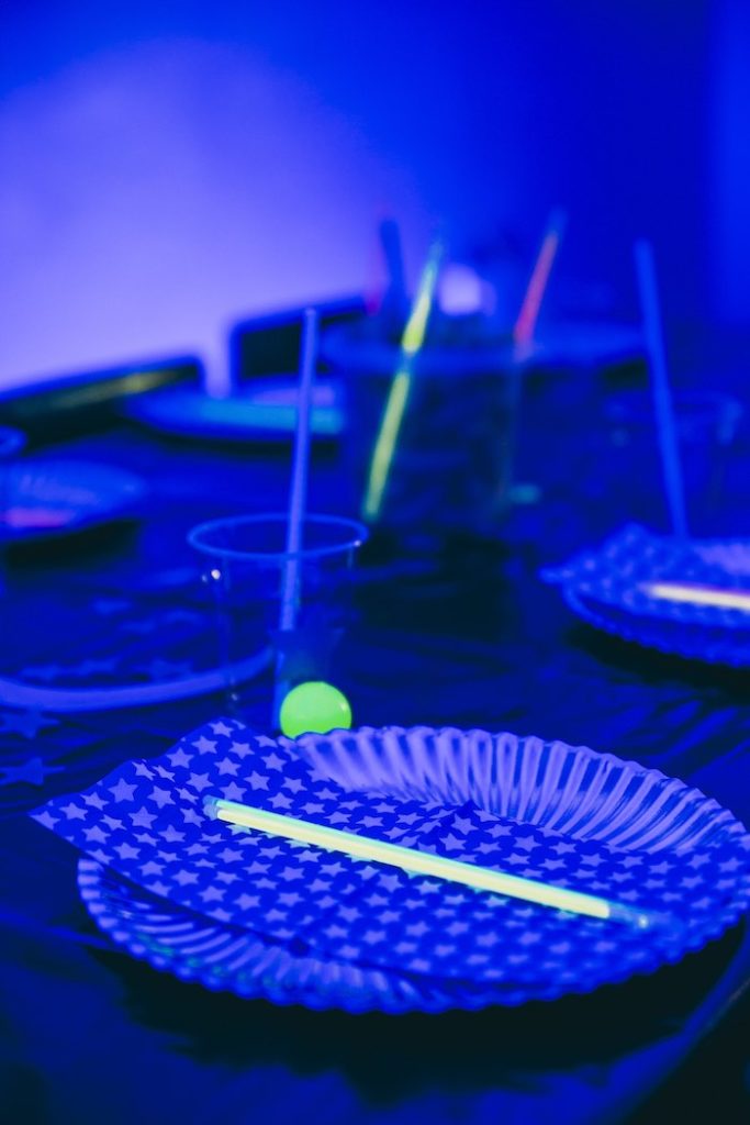 Kara's Party Ideas Outer Space Glow-in-the-Dark Birthday Party | Kara's Party Ideas