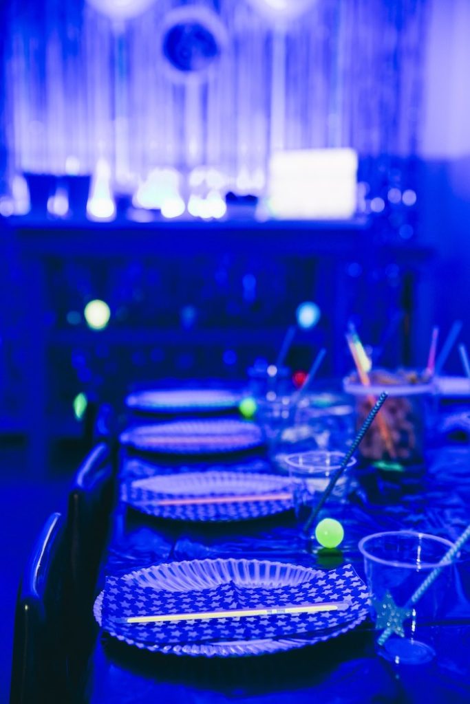 Kara's Party Ideas Outer Space Glow-in-the-Dark Birthday Party | Kara's ...