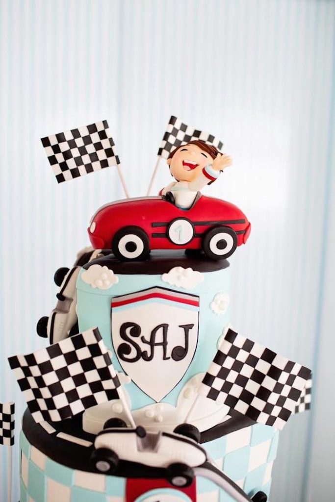 Kara's Party Ideas Vintage Grand Prix Birthday Party | Kara's Party Ideas