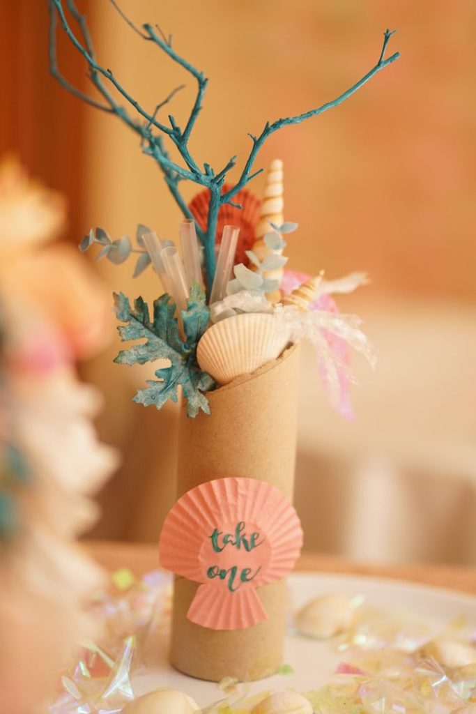 Kara's Party Ideas Coral Reef Mermaid Birthday Shell-abration | Kara's ...