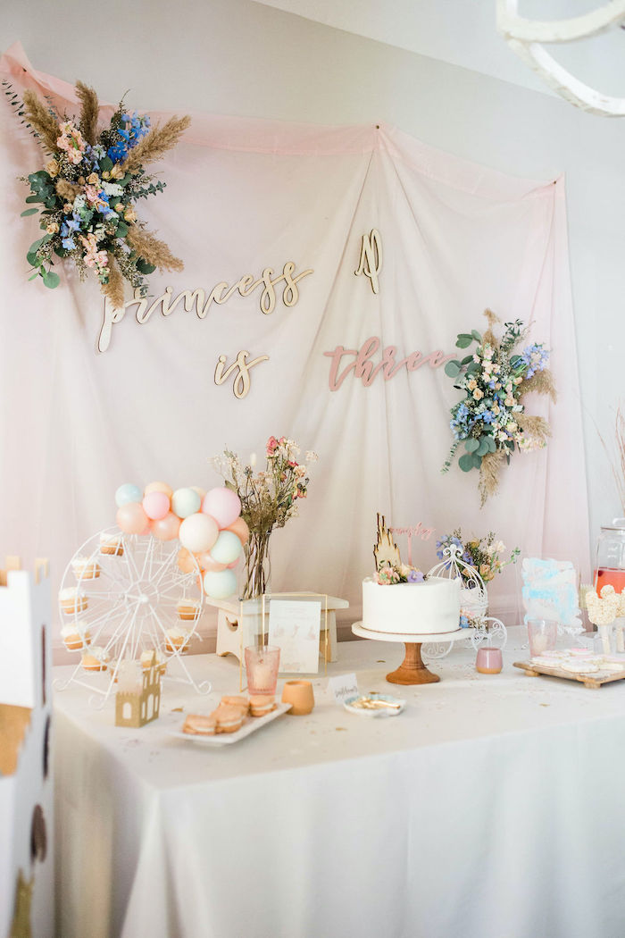 Kara's Party Ideas Boho Classic Disney World Princess Birthday Party ...