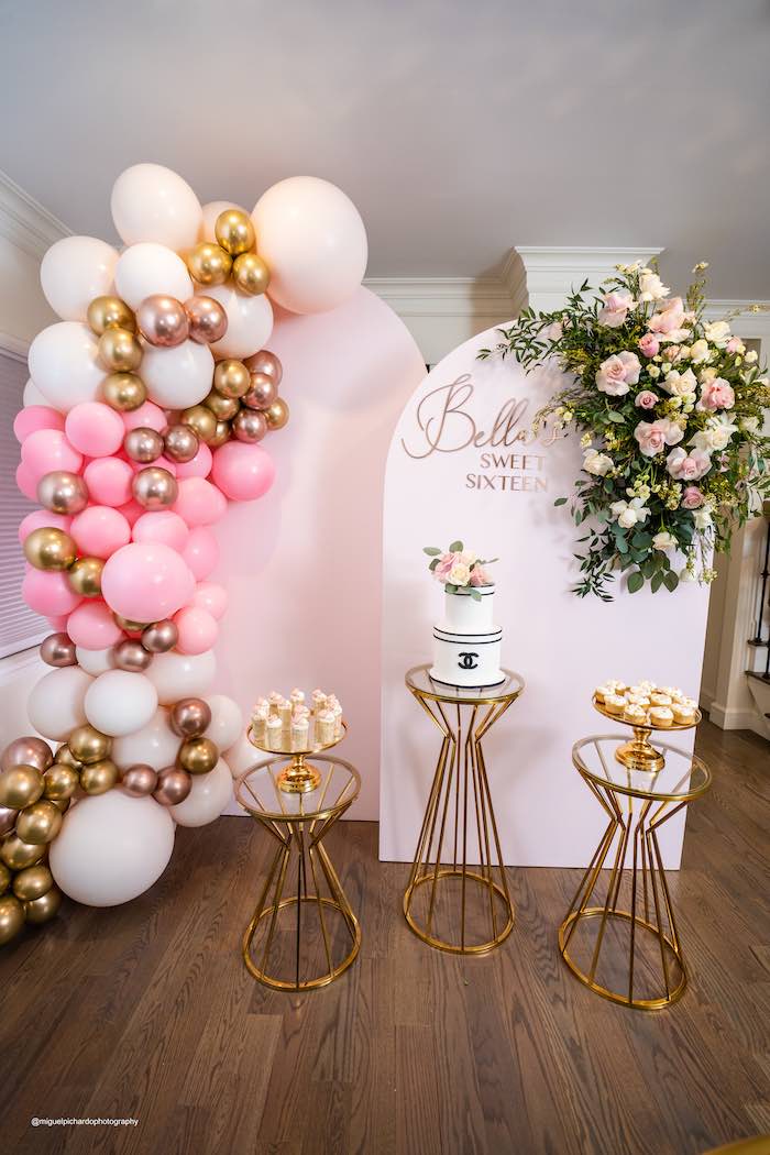 Kara s Party Ideas Elegant Chanel Inspired Sweet 16 Dinner Party Kara Kara s Party Ideas Elegant Chanel Inspired Sweet 16 Dinner Party Kara