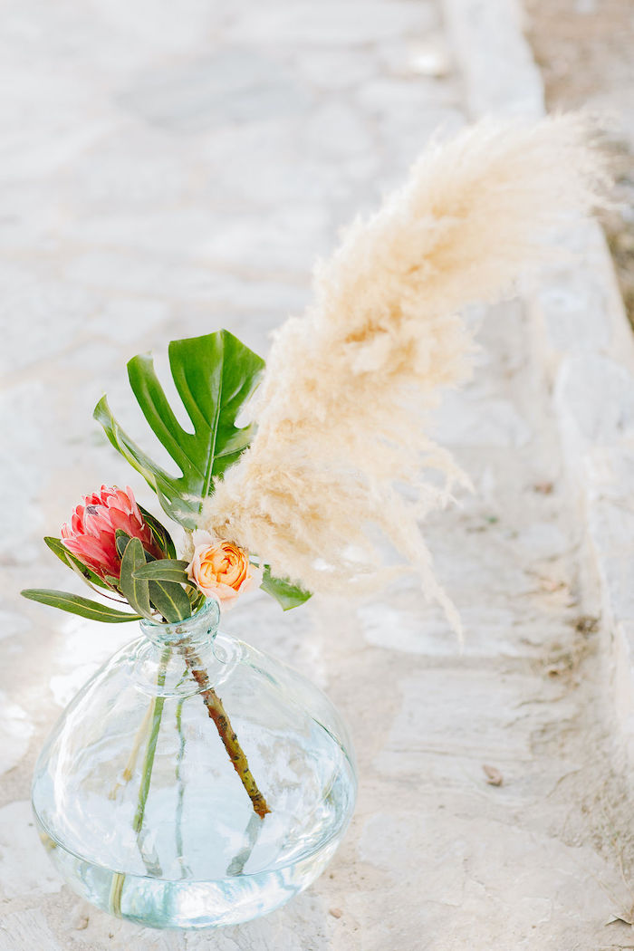 Kara's Party Ideas Muted Boho Garden Christening Party | Kara's Party Ideas