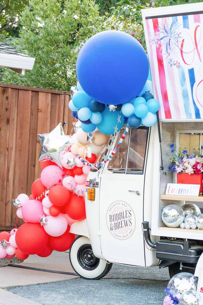 Kara's Party Ideas Modern Americana 4th of July Party | Kara's Party Ideas