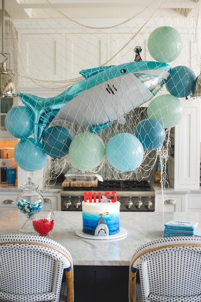 Kara's Party Ideas 11 is Jawsome Shark Party | Kara's Party Ideas