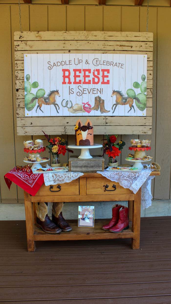 Kara's Party Ideas "Saddle Up & Celebrate" Cowboy + Western Birthday ...