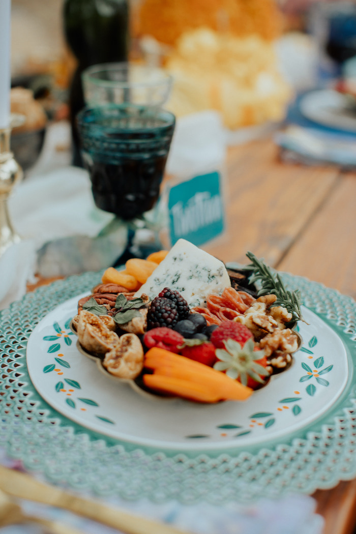 Kara's Party Ideas Jewel Toned Thanksgiving | Kara's Party Ideas