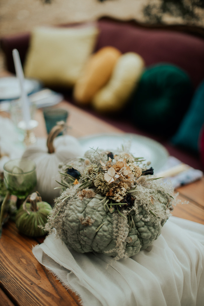 Kara's Party Ideas Jewel Toned Thanksgiving | Kara's Party Ideas