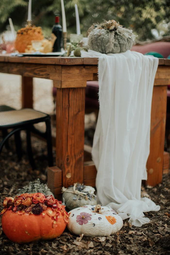Kara's Party Ideas Jewel Toned Thanksgiving | Kara's Party Ideas