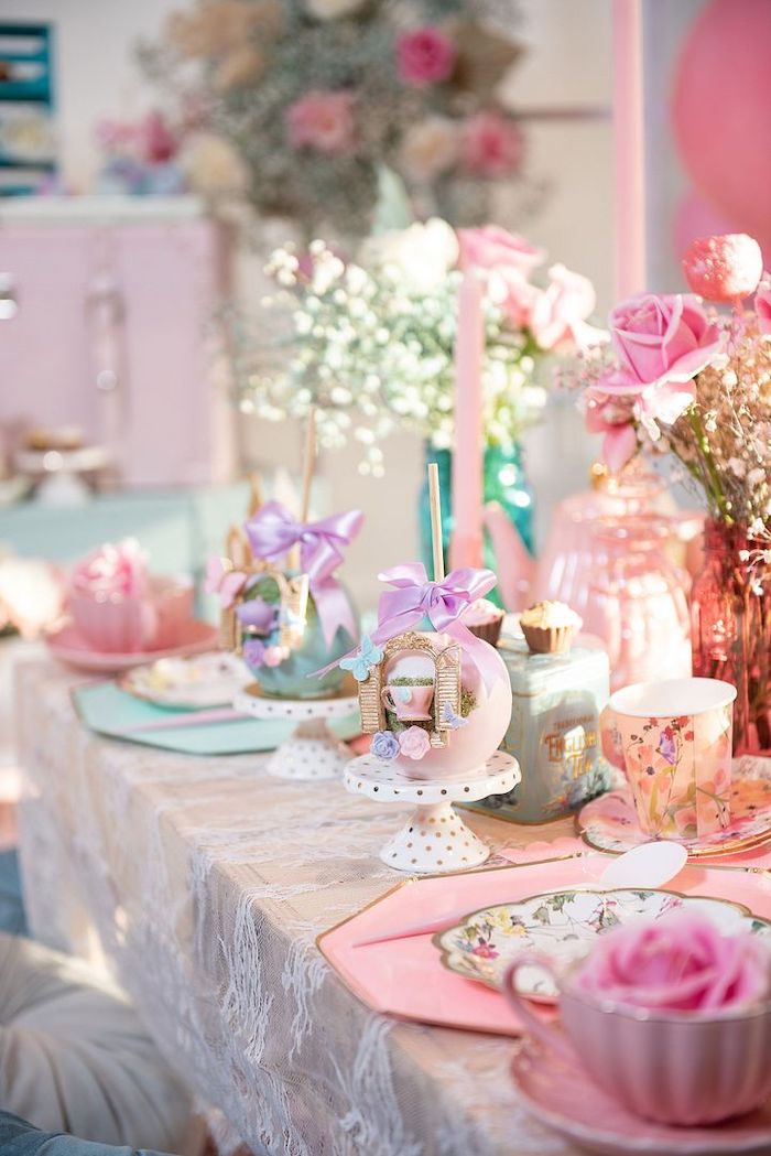 Kara's Party Ideas Pastel Tea Party | Kara's Party Ideas