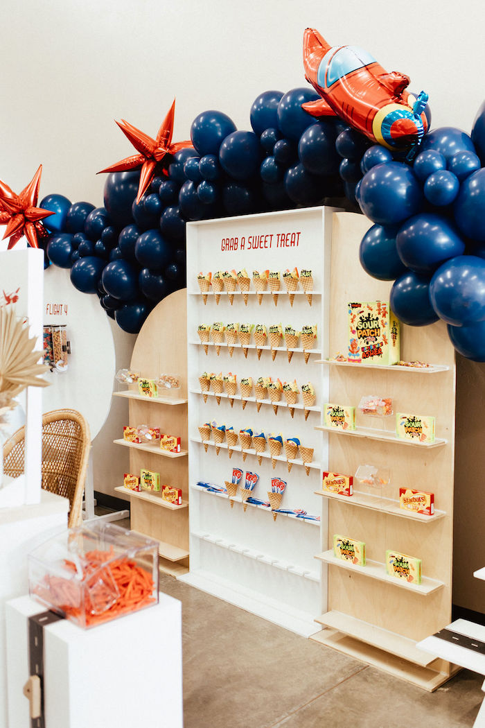 Kara's Party Ideas Aboard Flight 4 Airplane Birthday Party | Kara's ...