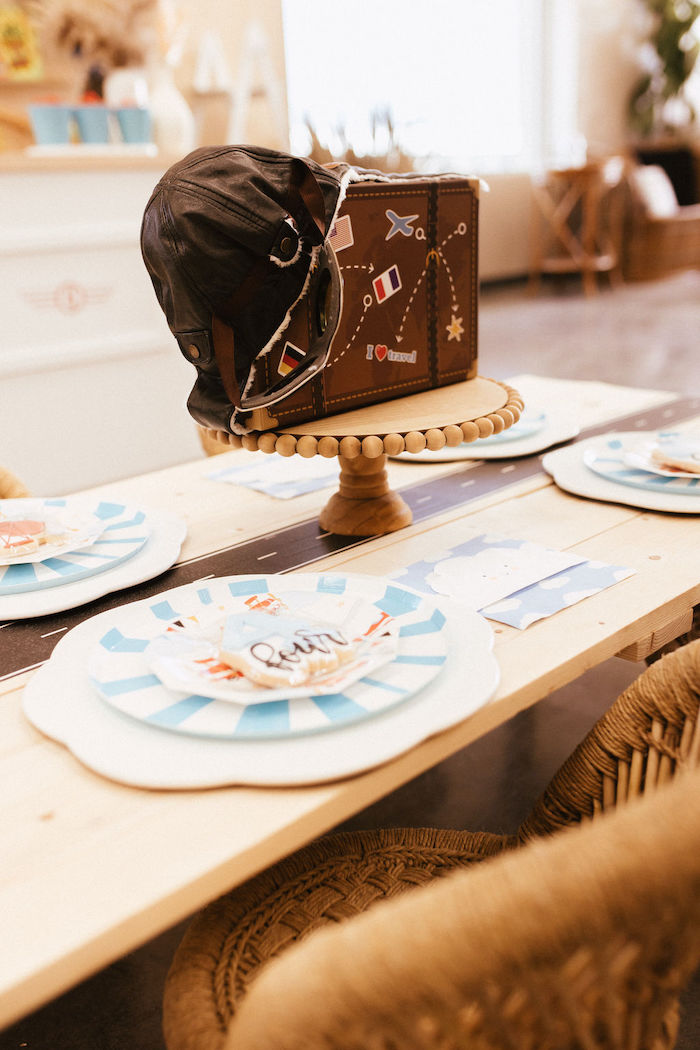 Kara's Party Ideas Aboard Flight 4 Airplane Birthday Party | Kara's ...