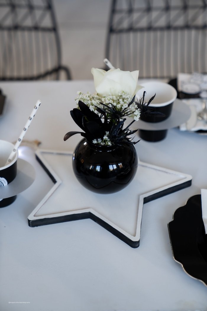 Kara's Party Ideas Monochrome Black & White Space Party | Kara's Party ...