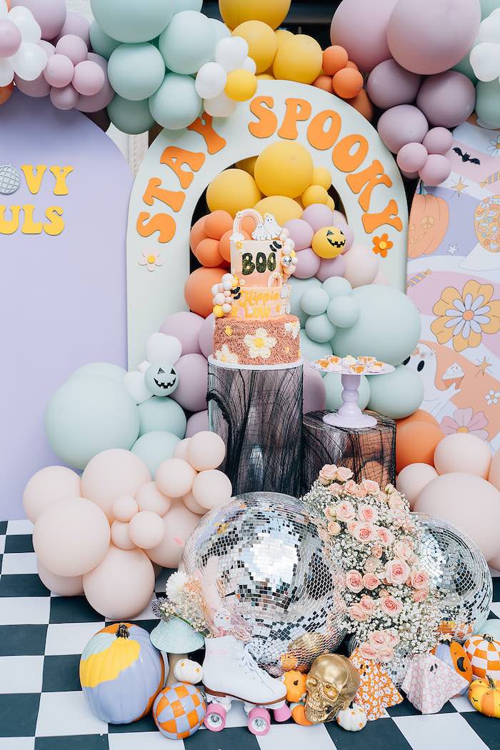 Kara's Party Ideas Groovy Halloween Party | Kara's Party Ideas