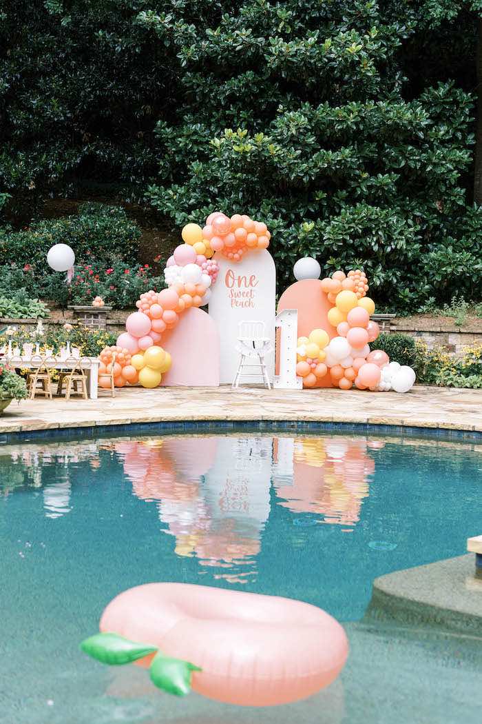 Kara's Party Ideas One Sweet Peach Party | Kara's Party Ideas