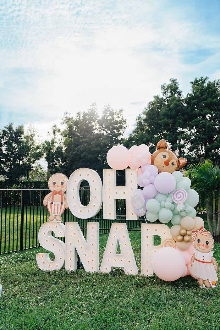 Kara's Party Ideas Oh snap gingerbread Christmas party | Kara's Party Ideas