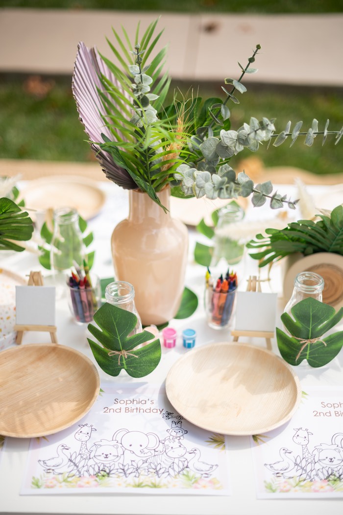 Kara's Party Ideas Safari Second Bday Party | Kara's Party Ideas
