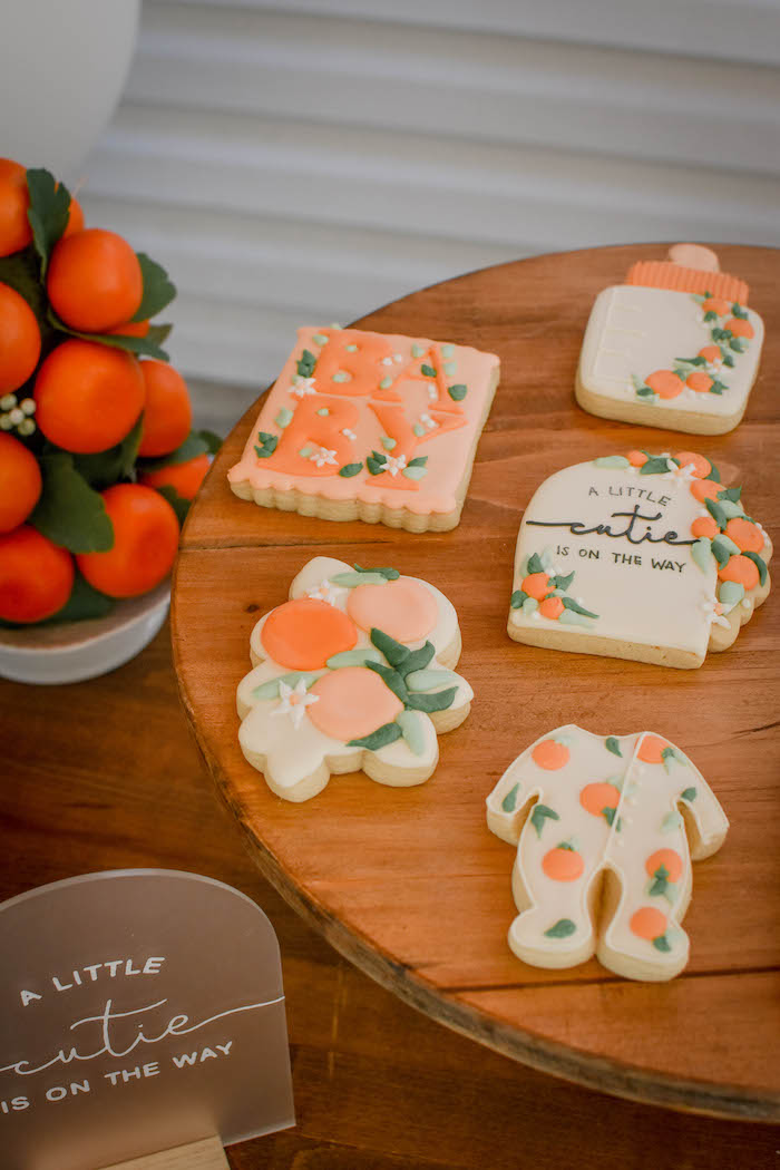 Kara's Party Ideas Little Cutie Baby Shower- Citrus Orange Themed- A ...
