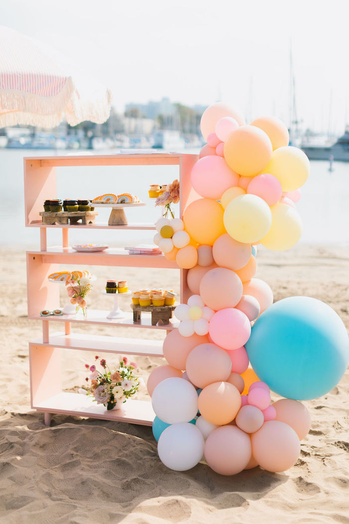 Kara's Party Ideas Dempsey's Boho Beach Birthday Party | Kara's Party Ideas