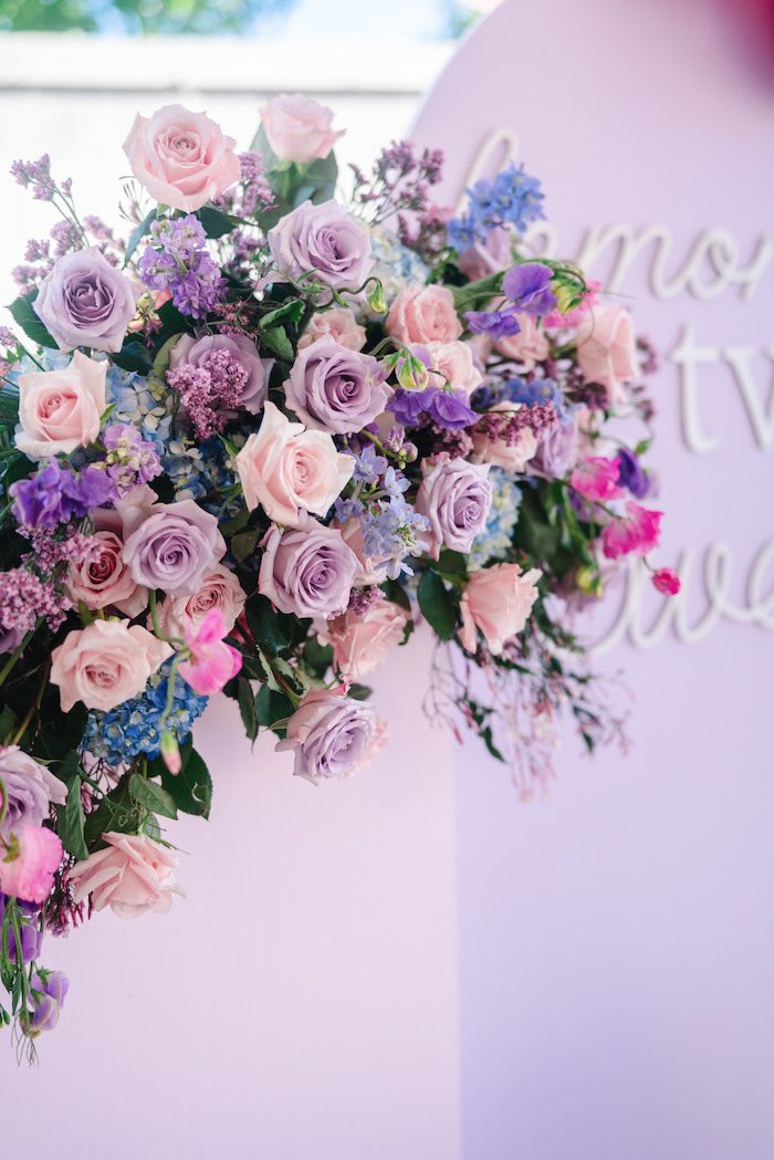 Kara's Party Ideas Two Sweet Violet + Lavender 2nd Birthday Party ...