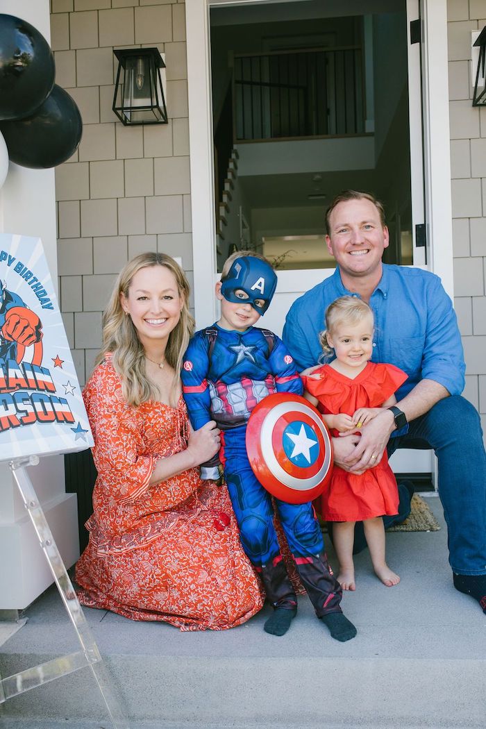 Kara's Party Ideas Carson's Captain America Birthday Party | Kara's ...