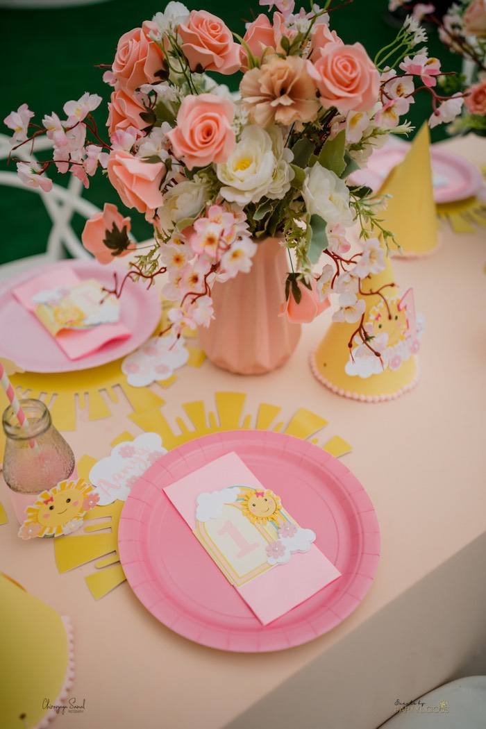 Kara's Party Ideas Little Sunshine Birthday Party | Kara's Party Ideas