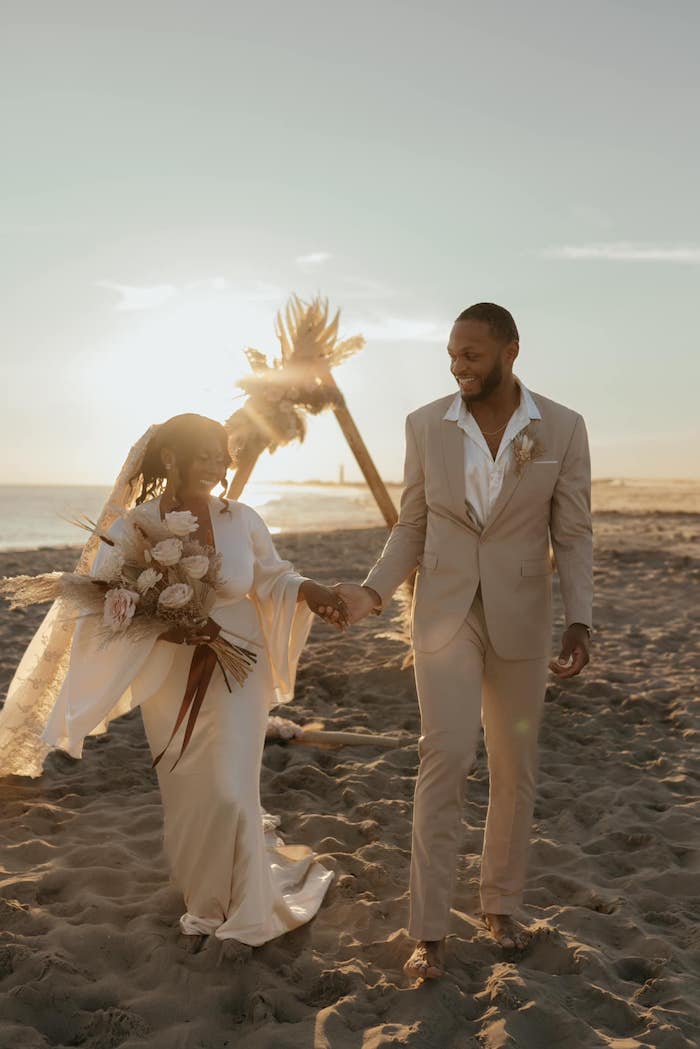 Kara's Party Ideas Boho Intimate Beach Wedding | Kara's Party Ideas