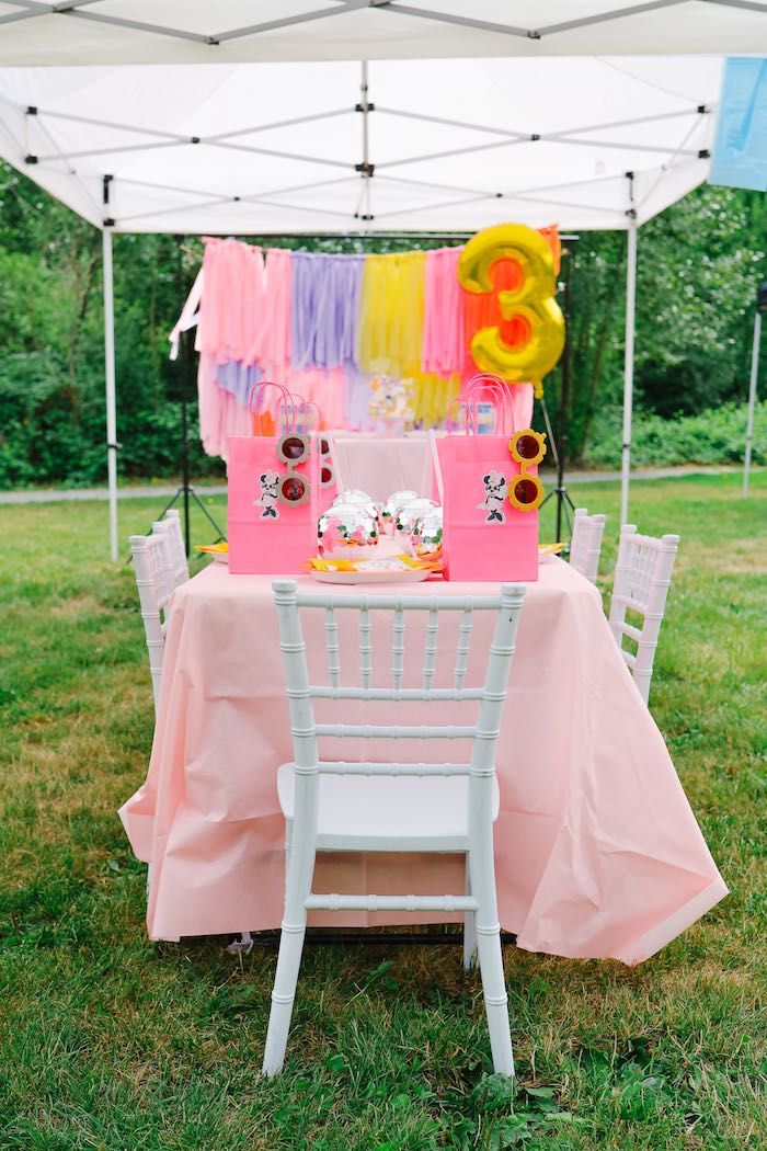 Kara's Party Ideas Groovy Wild and Three Minnie Mouse Party | Kara's ...
