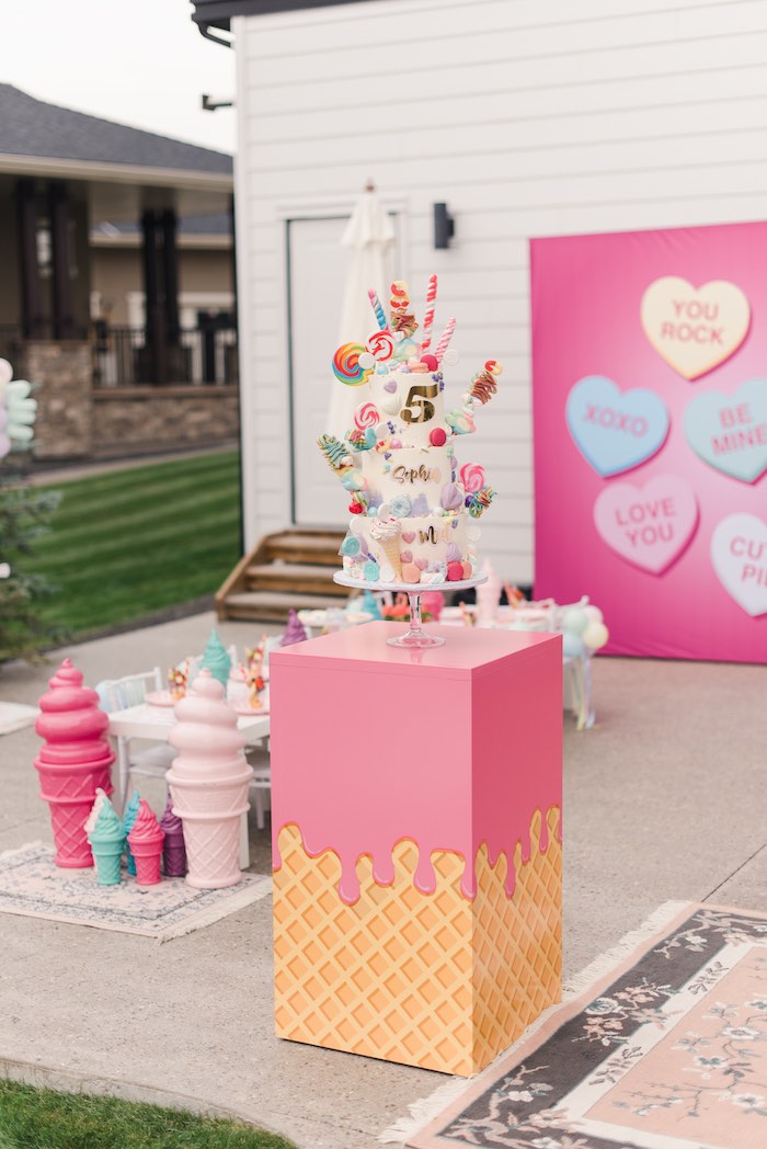 Kara's Party Ideas Pastel Candyland Twin Birthday Party | Kara's Party ...