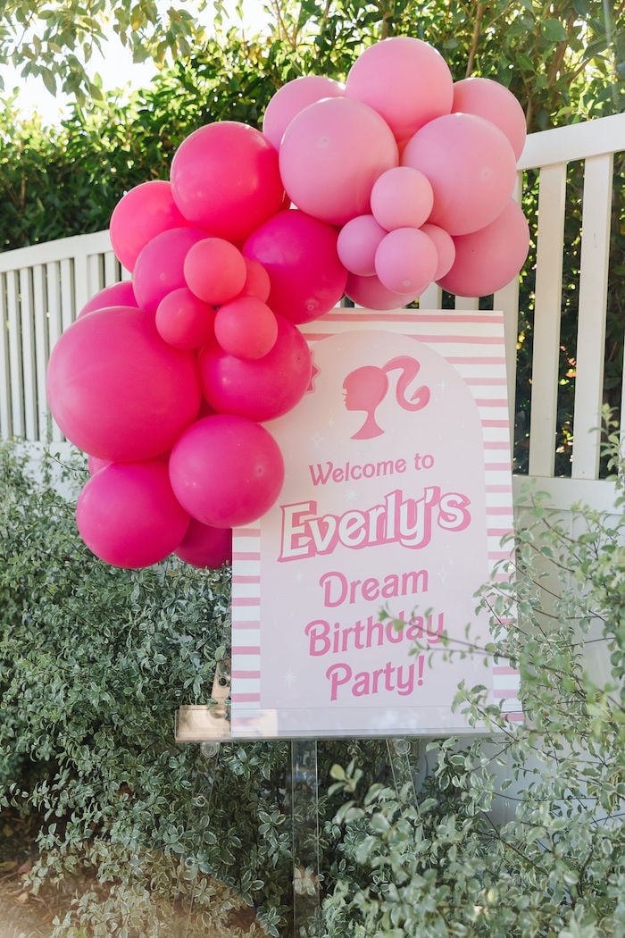 Kara's Party Ideas Everly’s Backyard Barbie Party | Kara's Party Ideas