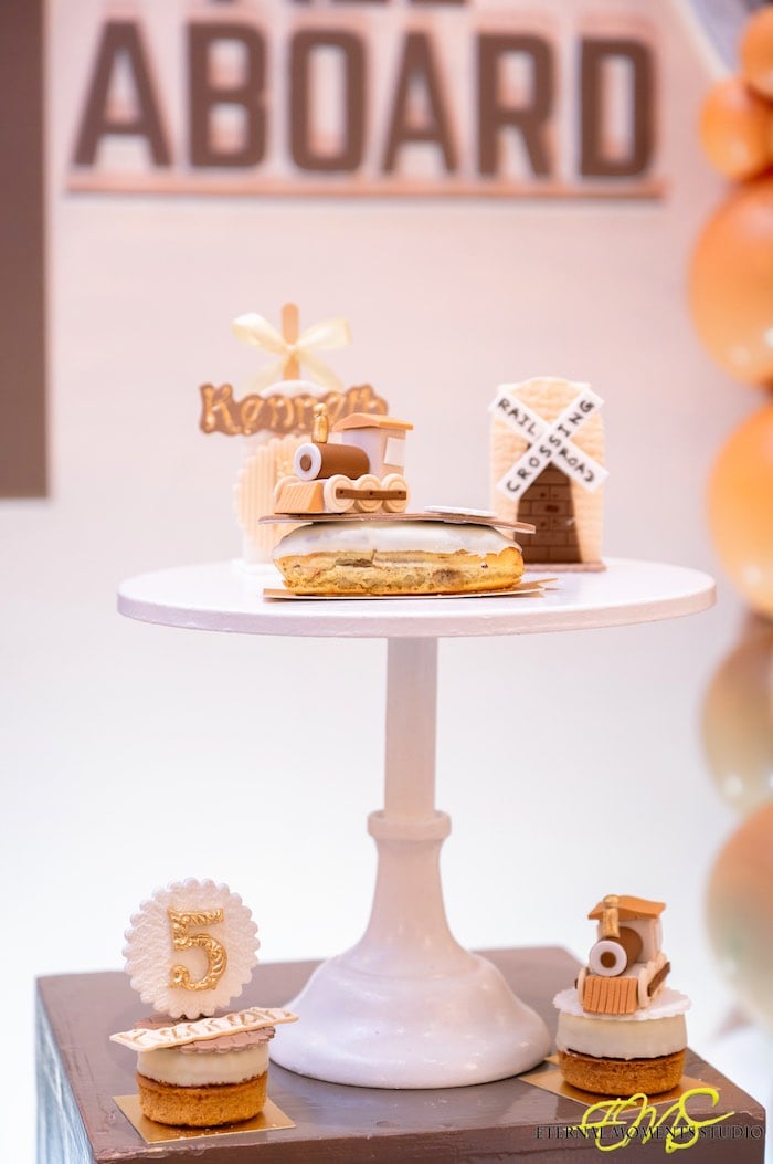 Kara's Party Ideas 5th Train Ride Birthday Party | Kara's Party Ideas