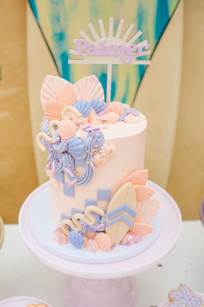 Kara's Party Ideas Groovy 10th Birthday Beach Party | Kara's Party Ideas