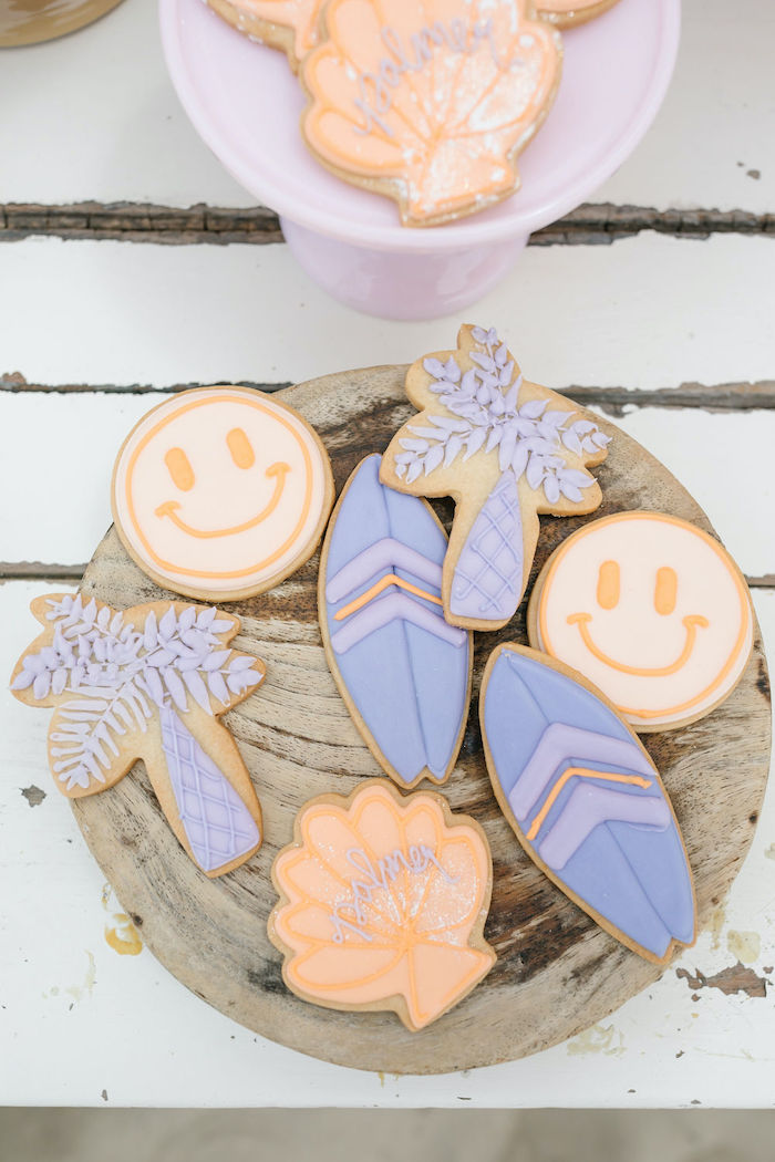Kara's Party Ideas Groovy 10th Birthday Beach Party | Kara's Party Ideas