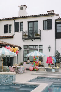 Kara's Party Ideas Groovy Pool Party | Kara's Party Ideas