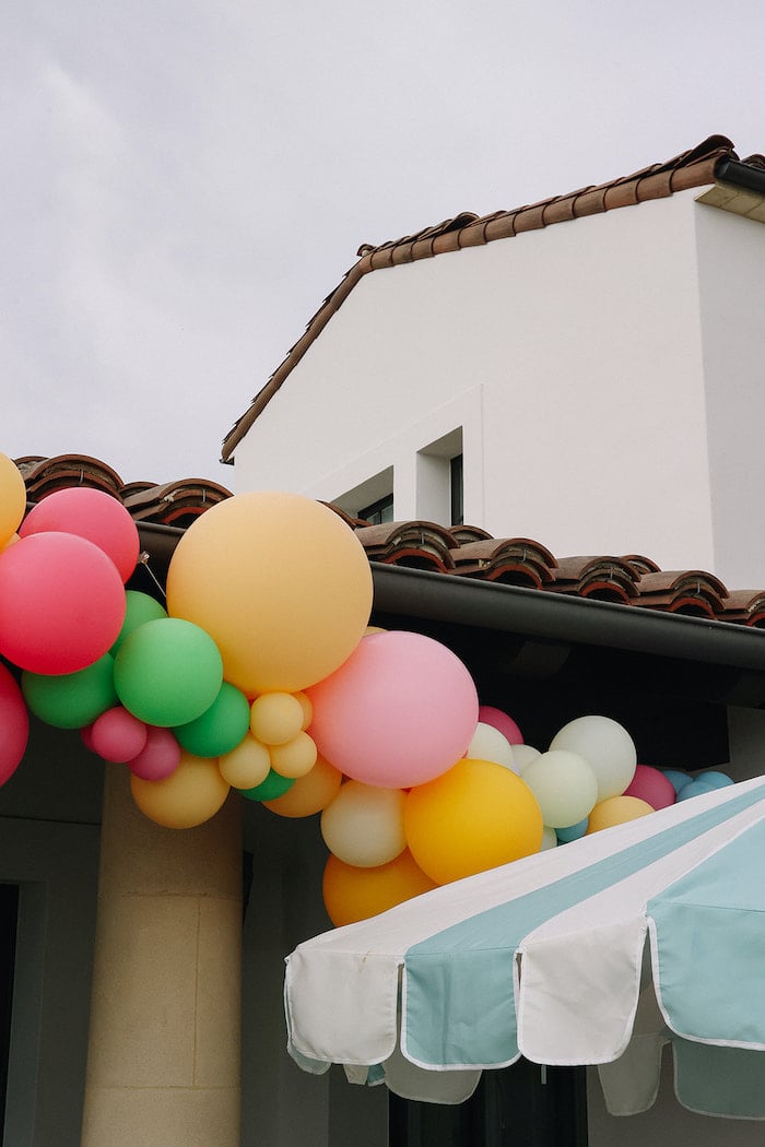 Kara's Party Ideas Groovy Pool Party | Kara's Party Ideas
