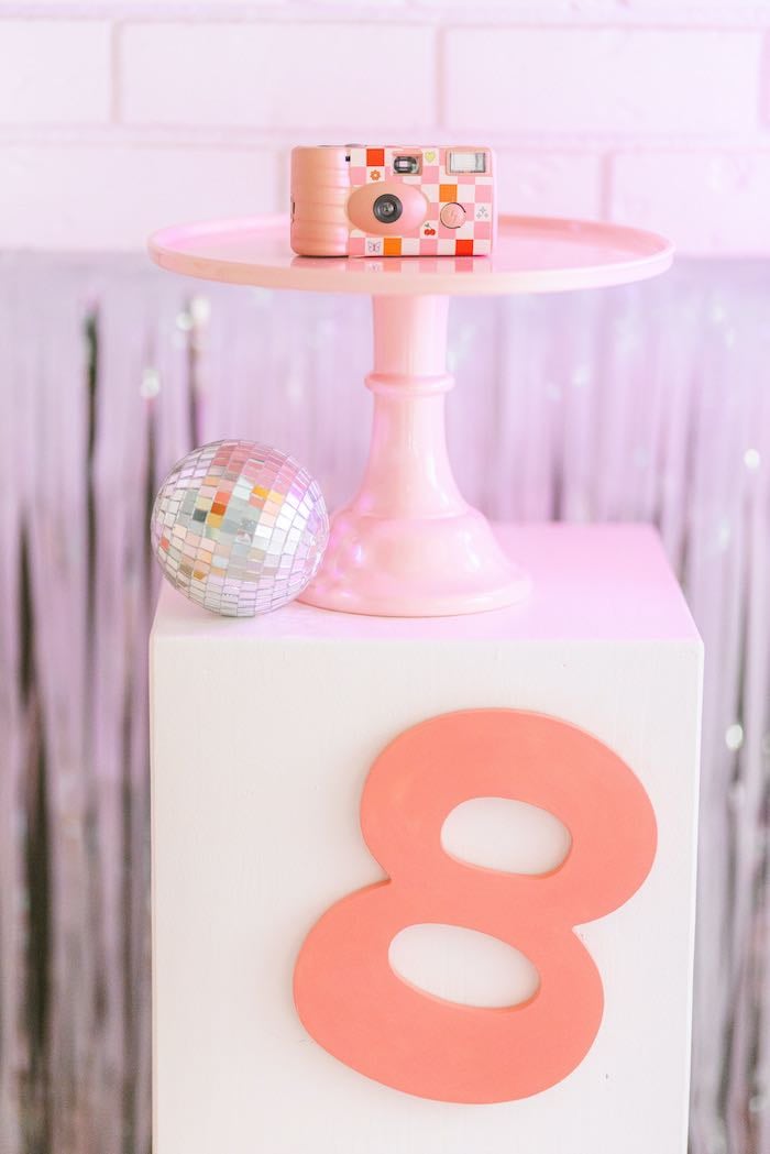 Kara's Party Ideas Groovy 8th Birthday Party | Kara's Party Ideas