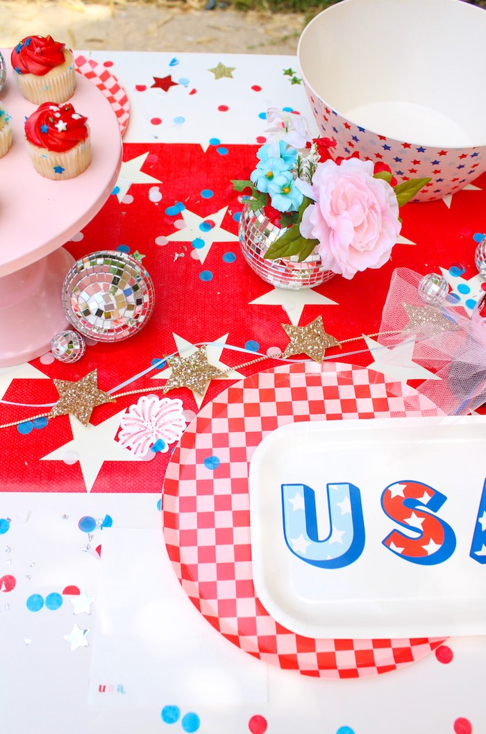 Kara's Party Ideas Patriotic Disco 4th of July | Kara's Party Ideas
