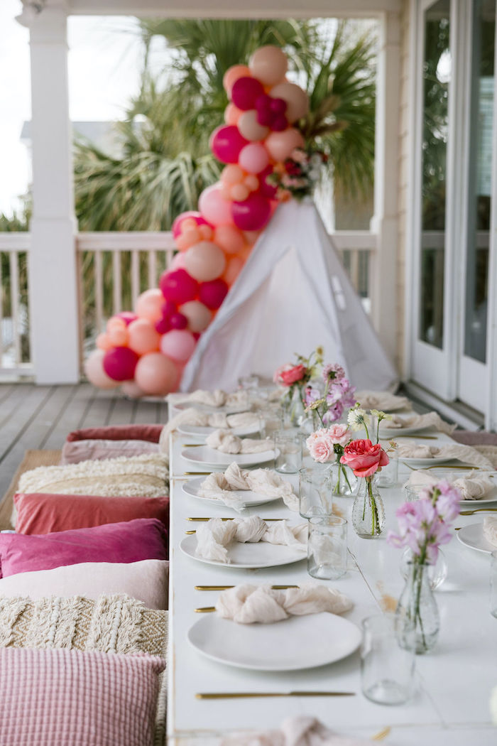 Kara's Party Ideas Seaside Cinema 17th Birthday Party | Kara's Party Ideas