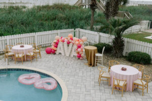 Kara's Party Ideas Seaside Cinema 17th Birthday Party | Kara's Party Ideas