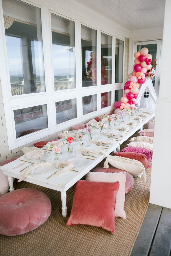Kara's Party Ideas Seaside Cinema 17th Birthday Party | Kara's Party Ideas