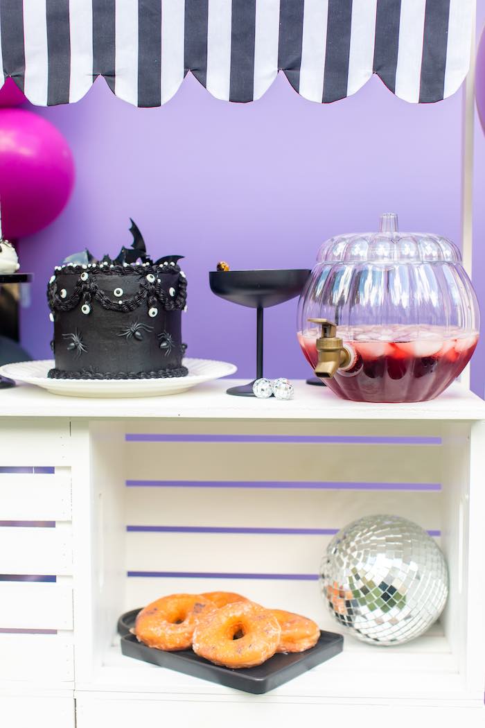 Kara's Party Ideas Spooky Skeletons Birthday Brunch Party | Kara's ...