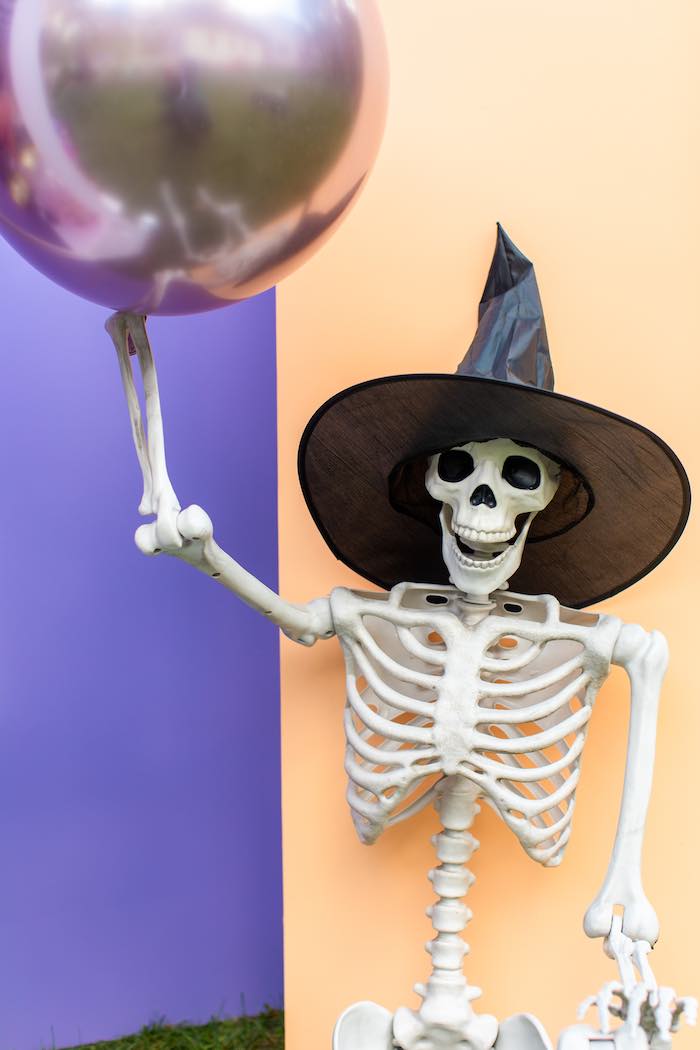 Kara's Party Ideas Spooky Skeletons Birthday Brunch Party | Kara's ...