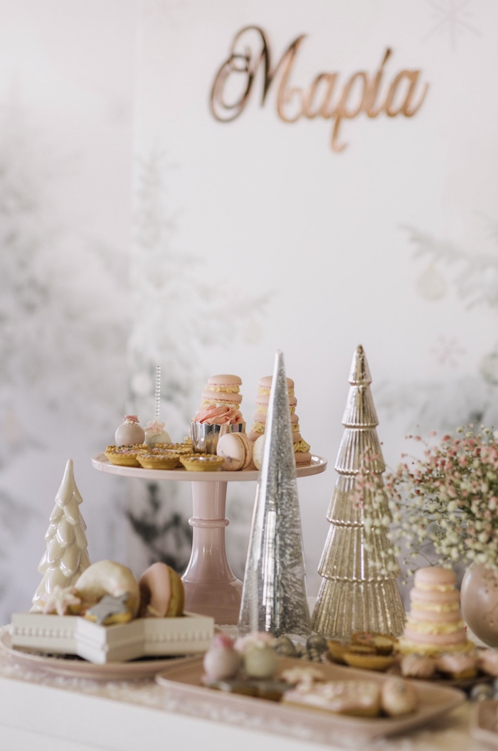 Kara's Party Ideas Pink Christmas | Kara's Party Ideas