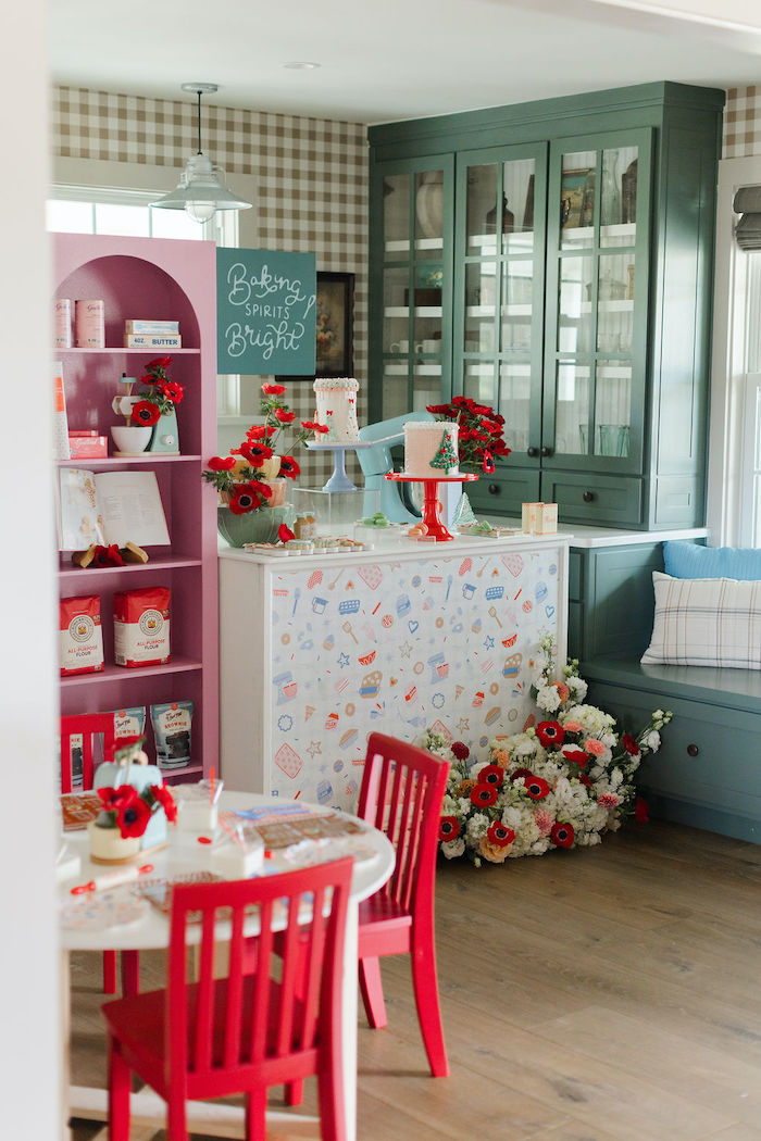Kara's Party Ideas Baking Spirits Bright Christmas Party | Kara's Party ...