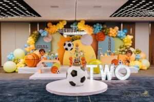 Kara's Party Ideas Born 2 Ball 2nd Birthday Party | Kara's Party Ideas